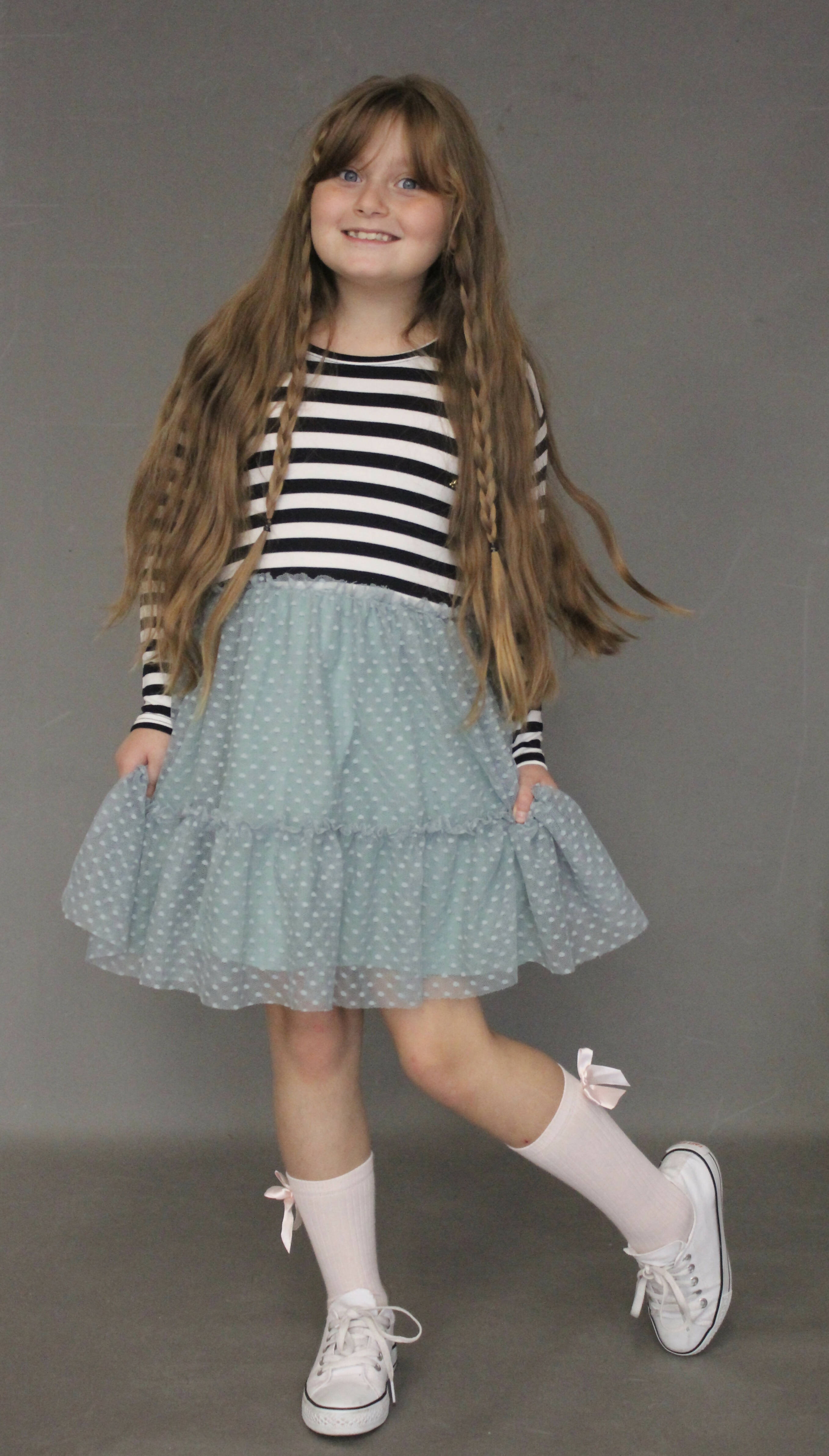 Girl's Lined Fit and Flare Combo Dress, Fashion Kids Dress | Wear Sierra