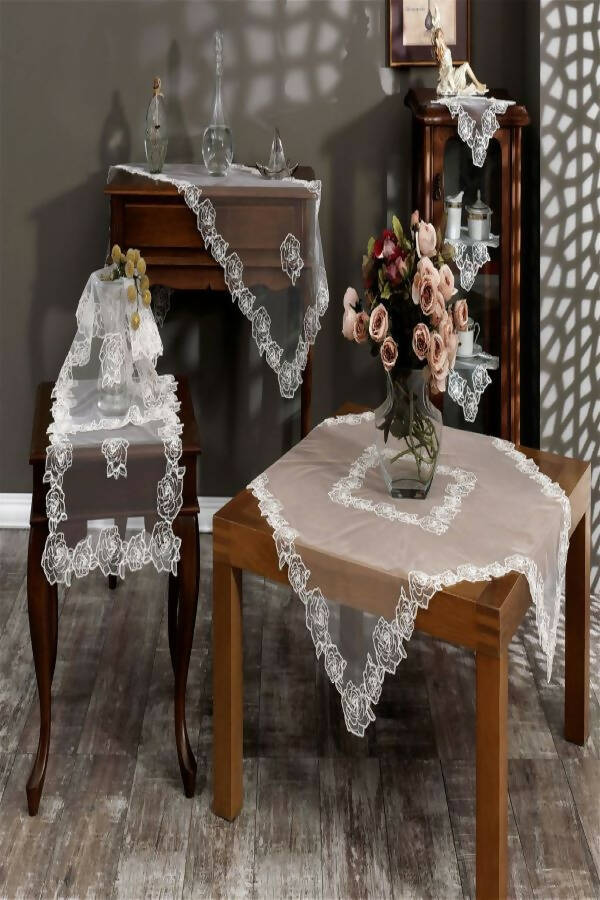 Shop Moonlight Rose Table Runner, Bistro Table - Wear Sierra