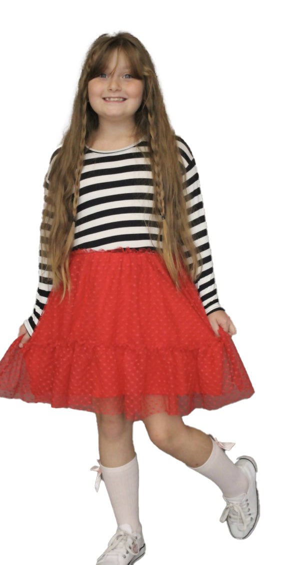 Girl's Lined Fit and Flare Combo Dress, Fashion Kids Dress | Wear Sierra